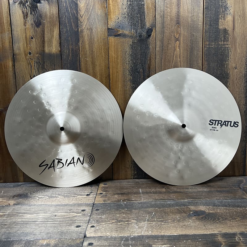 Sabian Stratus 14” Hi Hats - Natural | Reverb