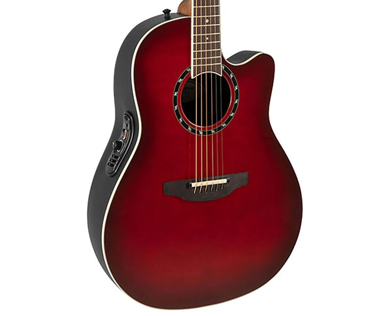Ovation Pro Series Std Balladeer 2771AX-CCB A/E - Cherry | Reverb