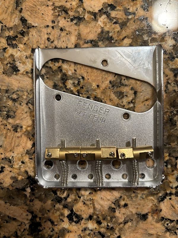 Genuine Fender Telecaster Bridge w/Compensated/Staggered | Reverb