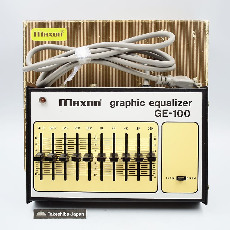 Maxon GE-100 Graphic Equalizer With Original Box Made in | Reverb