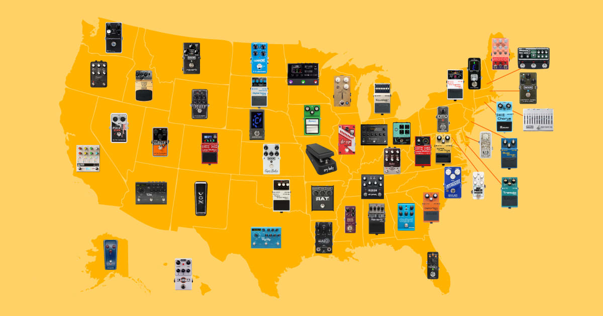 The Most Popular Pedal in Every State | Reverb News