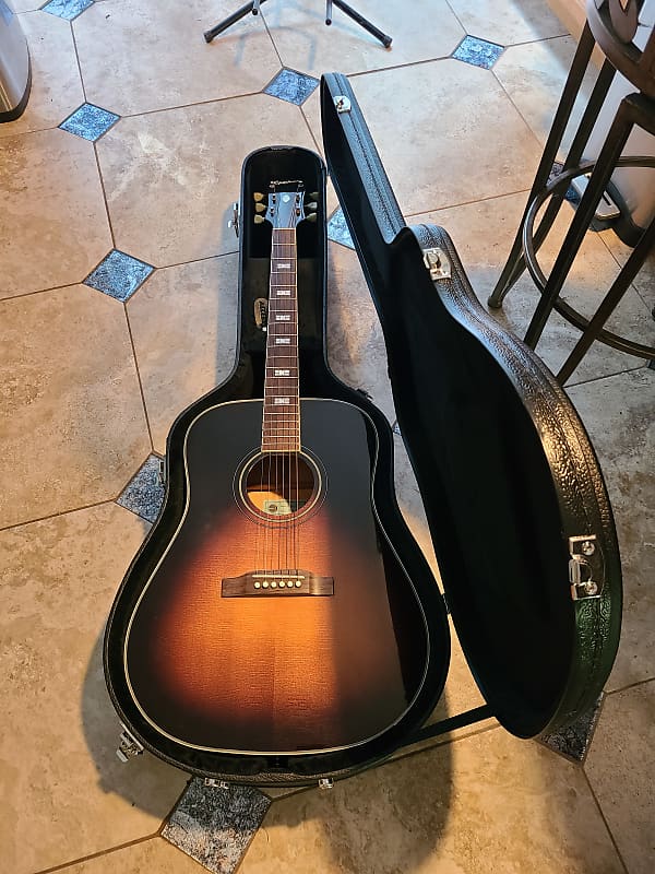 Rare Factory Lefty Epiphone Frontier 1996 - tobacco Sunburst | Reverb