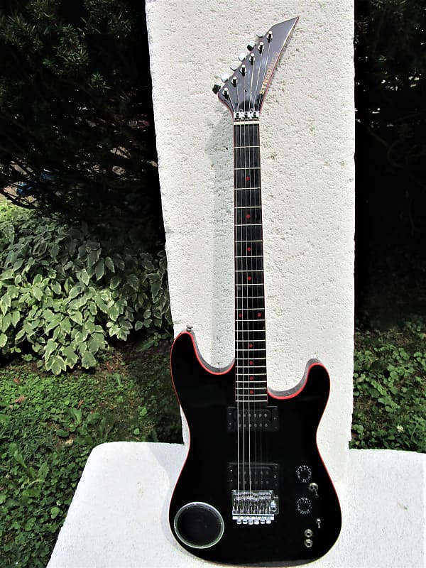 Synsonics Built-In-Amp Guitar, 1990's, Korea, Red Binding, | Reverb