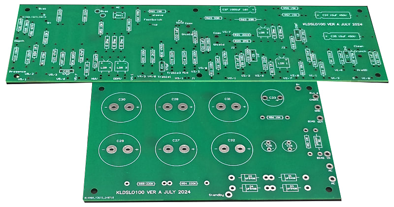 Power and preamp PCB of SLO series amp clone for DIY | Reverb