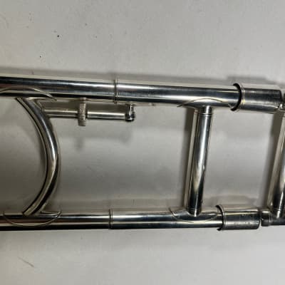 Vintage King Conservatory 1920s Silver Plated Trombone over | Reverb