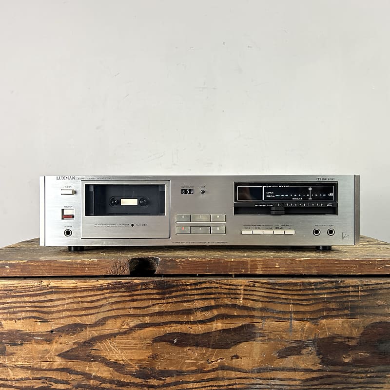 Luxman K-220 Stereo Cassette Deck 1980's - Silver | Reverb