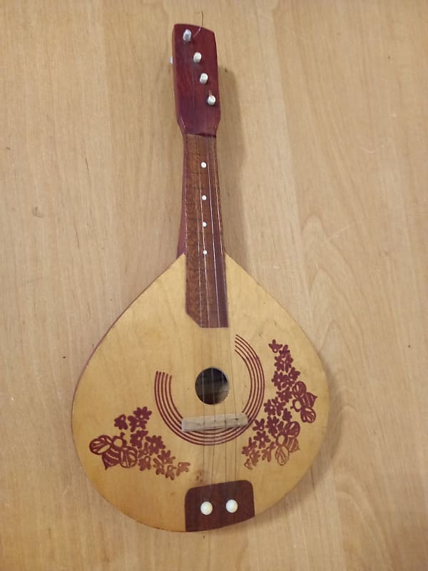 Kids Toy Mandolin USSR Soviet Folk Instrument Mandolina | Reverb