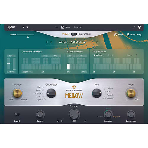 Ujam Virtual Bassist MELLOW 2 Virtual Instrument Plug-In | Reverb