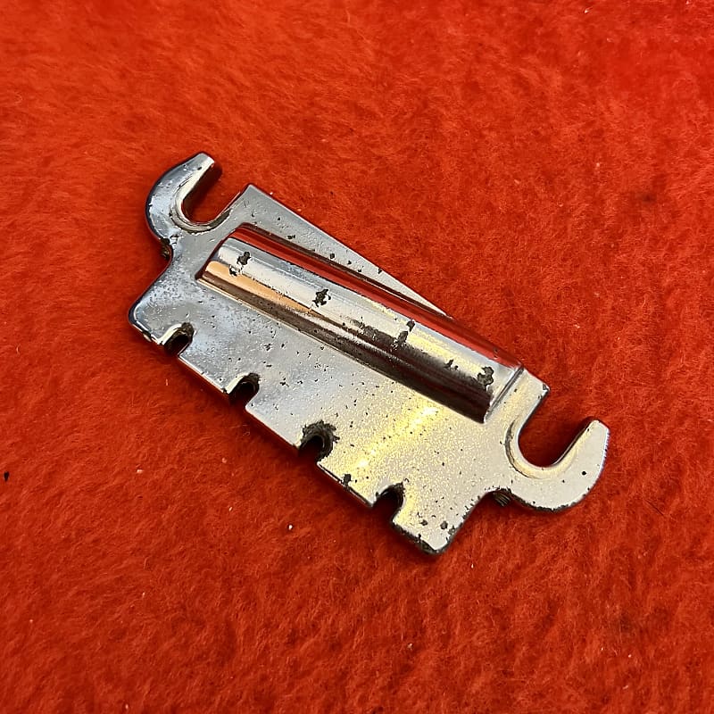 Gibson EB Bass Bridge tailpiece c 1960’s Chrome original | Reverb