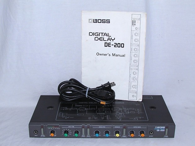 Boss DE-200 Digital Delay Rack Processor | Reverb