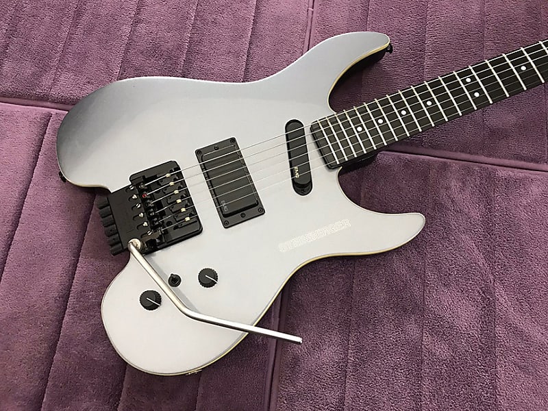 Original USA Steinberger Silver GM5T TransTrem Guitar- | Reverb
