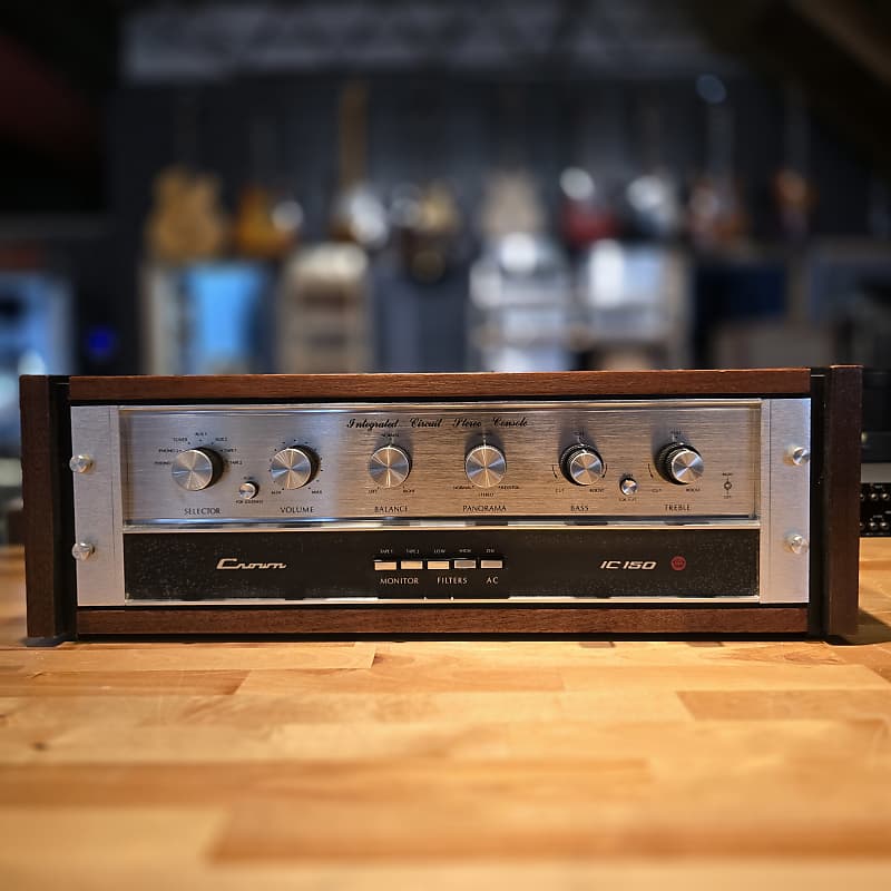 Crown IC-150 preamplifier with original wood cabinet, box, | Reverb