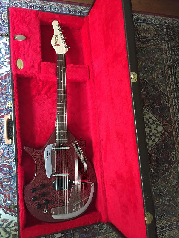 Jerry Jones Left Handed Master Electric Sitar 2003 Red and | Reverb