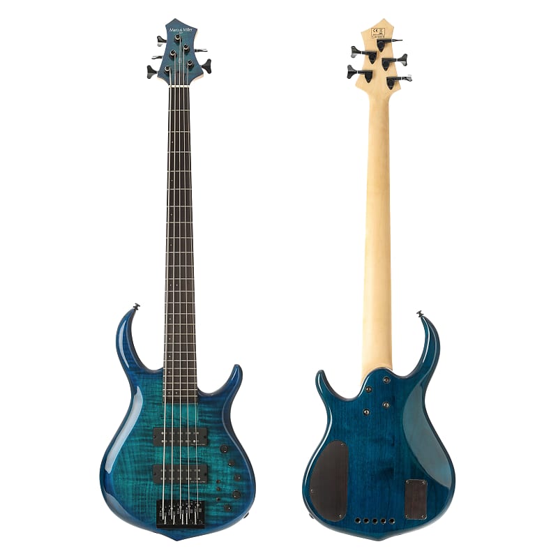 Sire Marcus Miller M7 Alder-5 Bass Guitar - Transparent Blue | Reverb