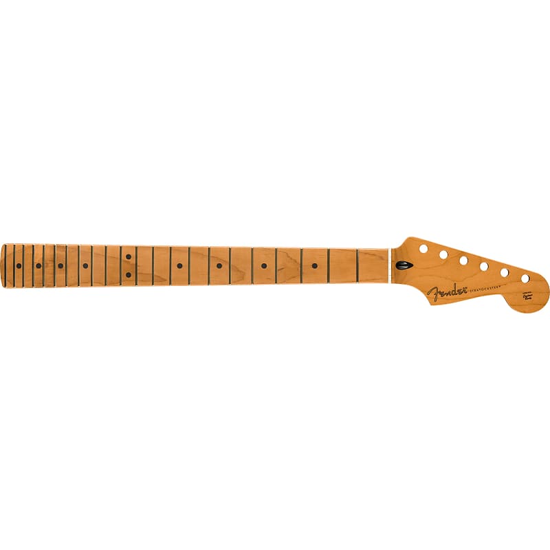 Fender Satin Roasted Maple Stratocaster Neck - Maple - | Reverb UK