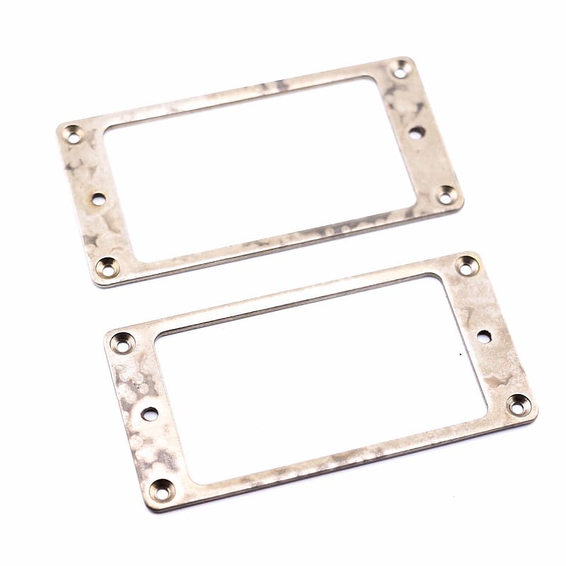 AGP ™ - Aged Chrome Flat Bottom Metal Humbucker Ring Set | Reverb