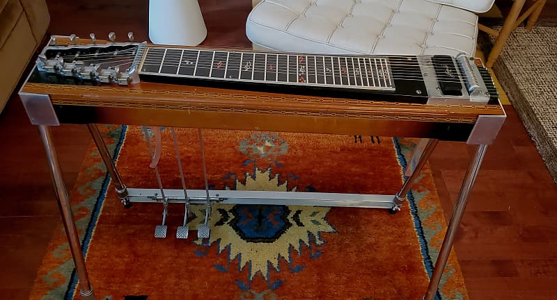 1968 Marlen 110 (S10) Pull Release 3x3 Pedal Steel Inlay | Reverb