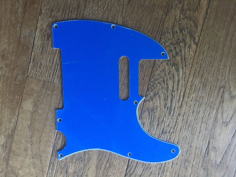 Fender Telecaster pickguard blue with plastic | Reverb