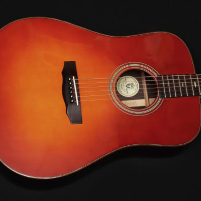 Guild D25 Dreadnought Acoustic 1980 - Cherry | Reverb