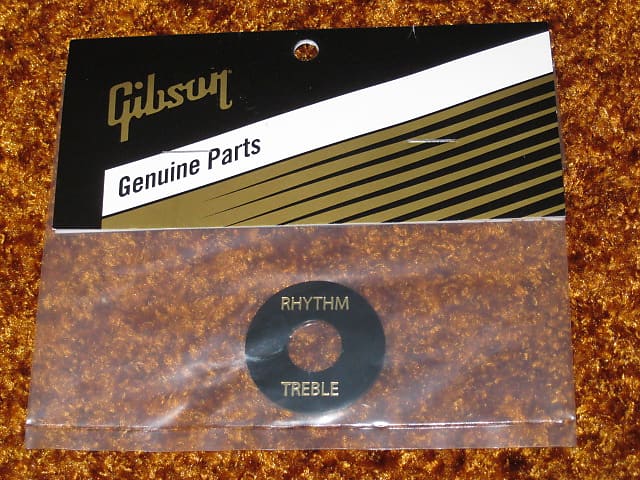 new in packaging GIBSON Toggle Switch Washer Black with Gold | Reverb