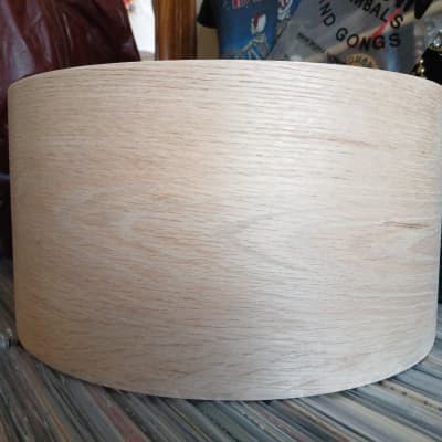 14x5.875 Maple Solid Shell Steam Bent Bare Raw Drum Snare | Reverb