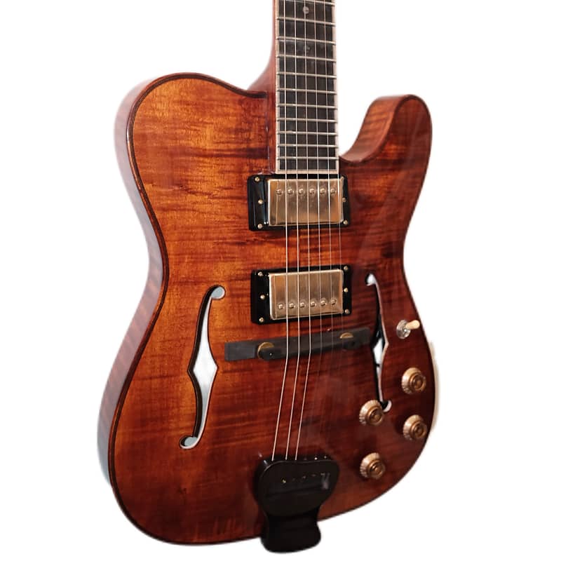 Telecaster style archtop maple hollow body electric Yunzhi | Reverb