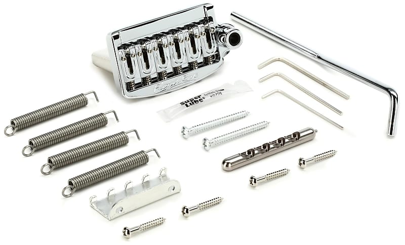 Floyd Rose RT100W Rail Tail Wide Tremolo System - Chrome | Reverb