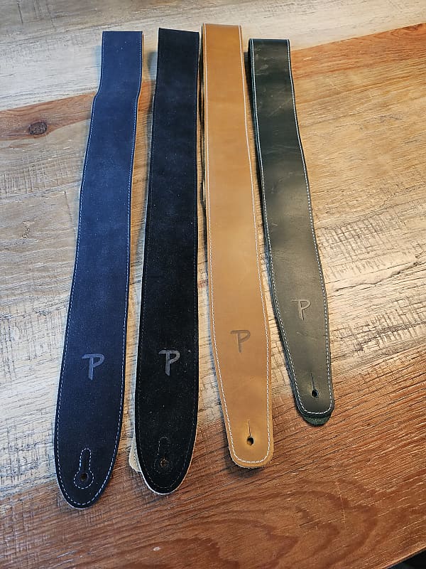 Set of 4 - Perri's 2-1/2" Suede & Leather Guitar Straps - | Reverb
