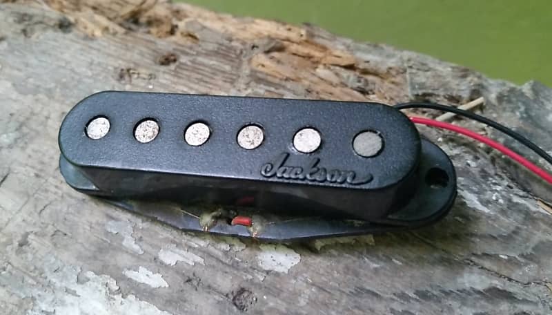 vintage 90's Jackson guitar single coil pickup w/ raised logo | Reverb
