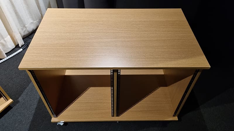 Home Made Rack Desk - Double 14U - Rack Forniture 2021 Wood | Reverb