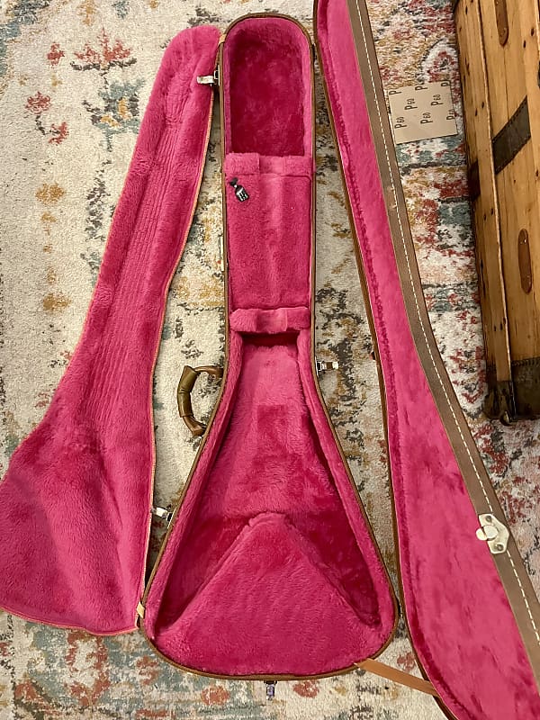Gibson Flying V Shroud Case 1990s Pink/Brown | Reverb