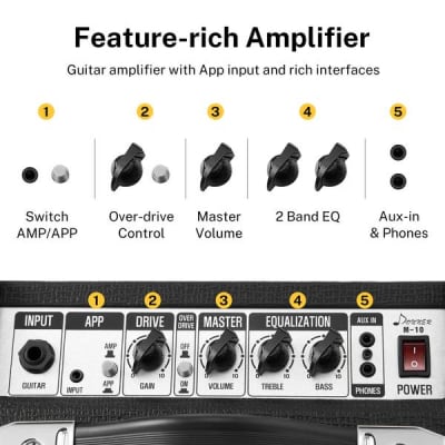 M Series M-10 10W Combo Electric Guitar Amplifier APP | Reverb