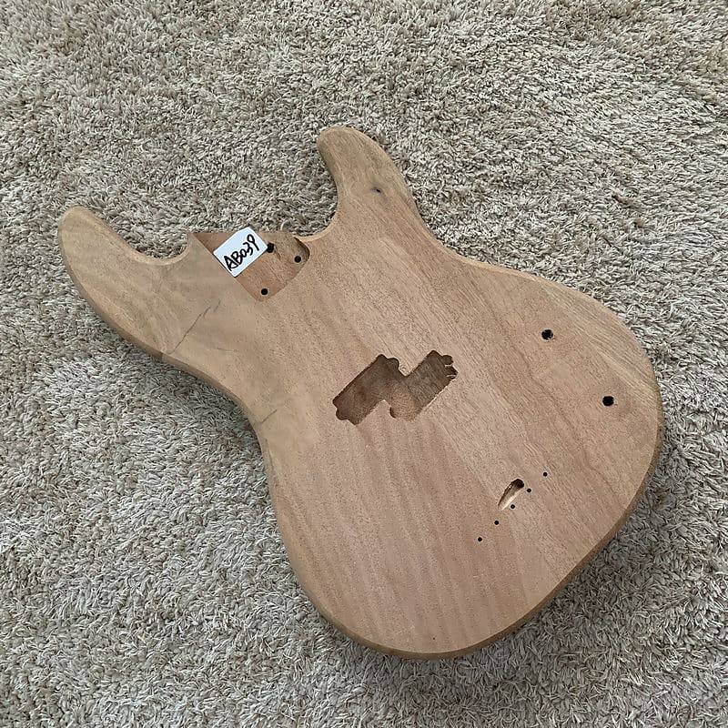 4 String Precision Style Bass Unfinished Mahogany Body | Reverb