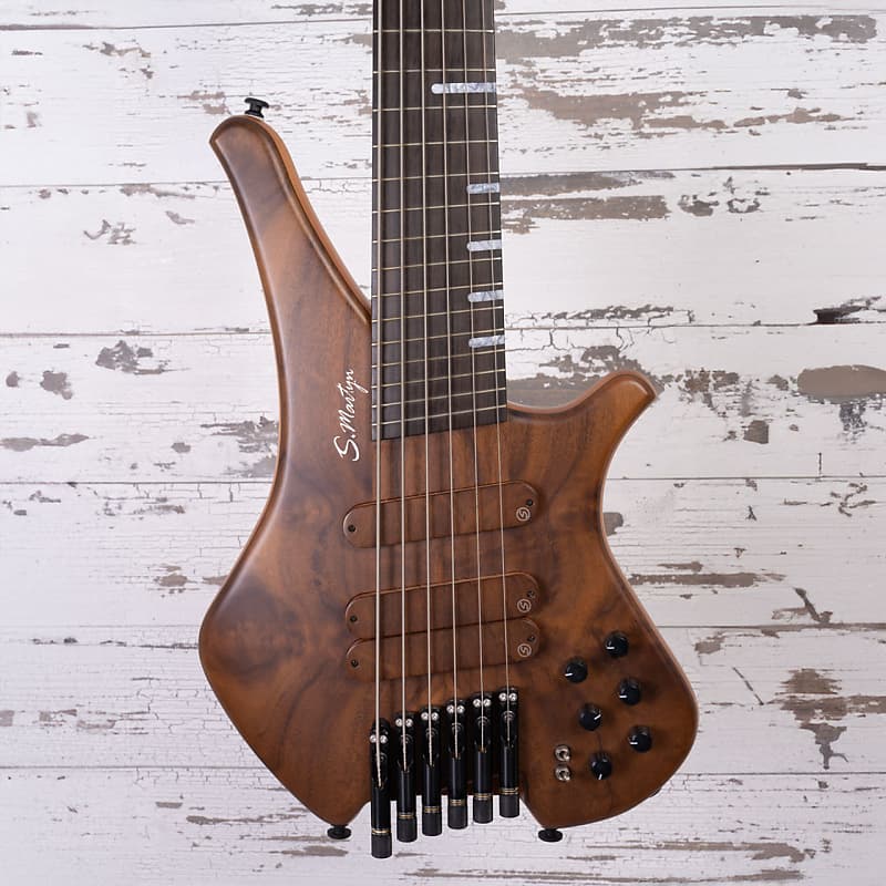 S. Martyn Blaze 6-String Headless Bass - Natural Matte | Reverb