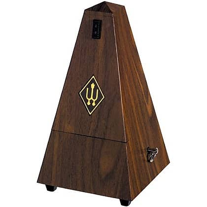 Wittner Pyramid Metronome Plastic Walnut Colour With Bell | Reverb UK