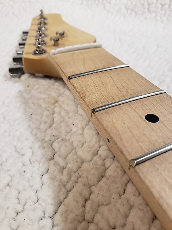 Special price on a USA neck.Hidden fret tangs and rounded | Reverb