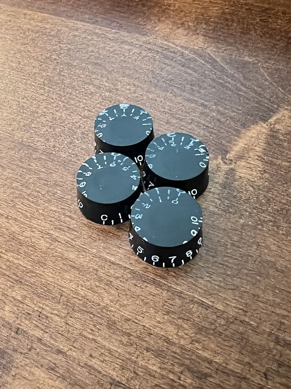 Black speed knobs (FROM GIBSON LES PAUL) | Reverb