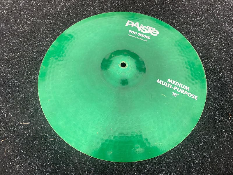 Paiste 900 multi purpose Medium 18" Drum Cymbal - Green | Reverb
