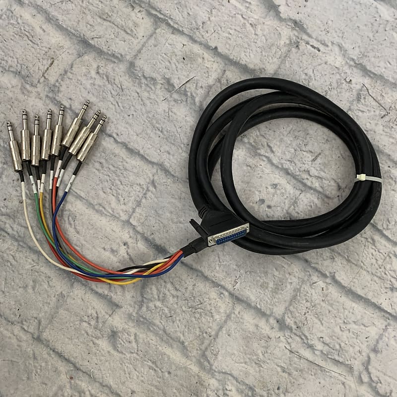 Hosa DTP-803 8-channel DB25 to 1/4-inch TRS Snake - 9.9 foot | Reverb