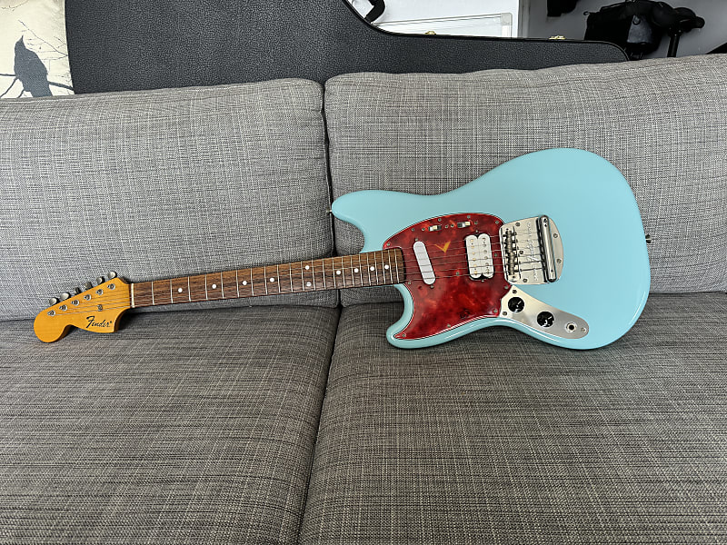 Fender Mustang Skystang 1 Kurt Cobain Left Handed Set up for | Reverb
