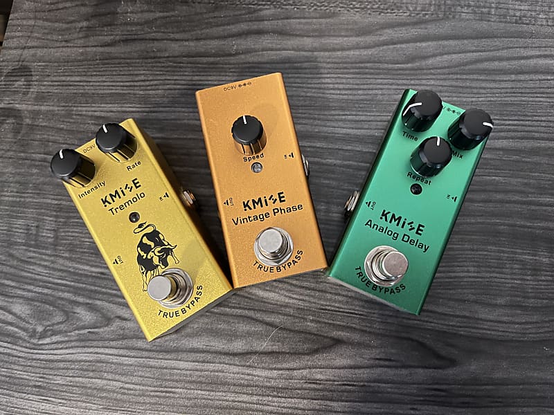 Kmise Delay Tremolo and Phaser Guitar Pedal lot | Reverb