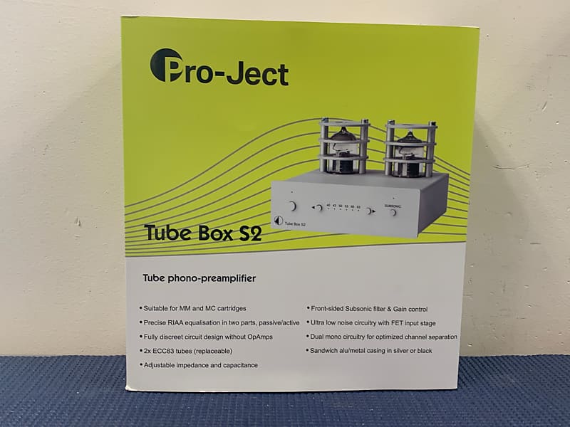 Pro-Ject Tube Box S2 Tube Phono Preamplifier NEW OPENED BOX | Reverb