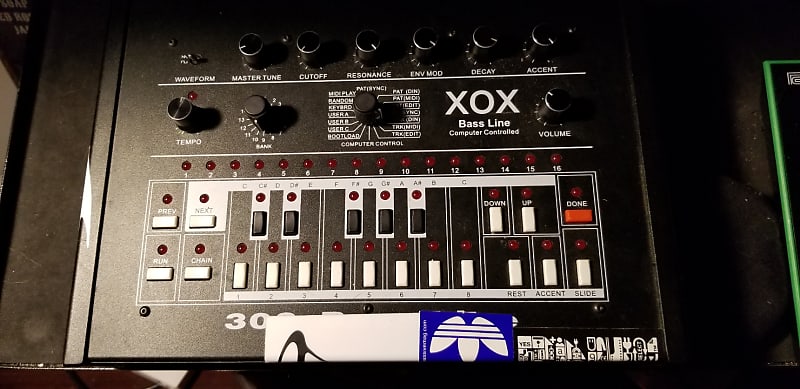 XOX Bassline Kit 2016 Black 303 Clone | Reverb