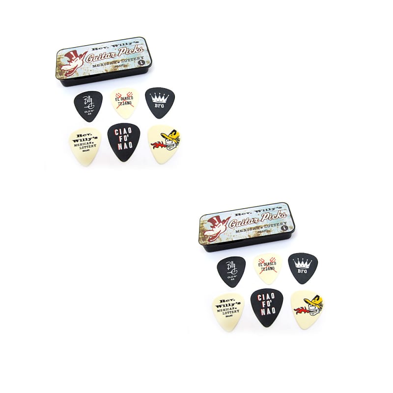 Dunlop Reverend Willy's Guitar Picks Billy Gibbons Two | Reverb UK