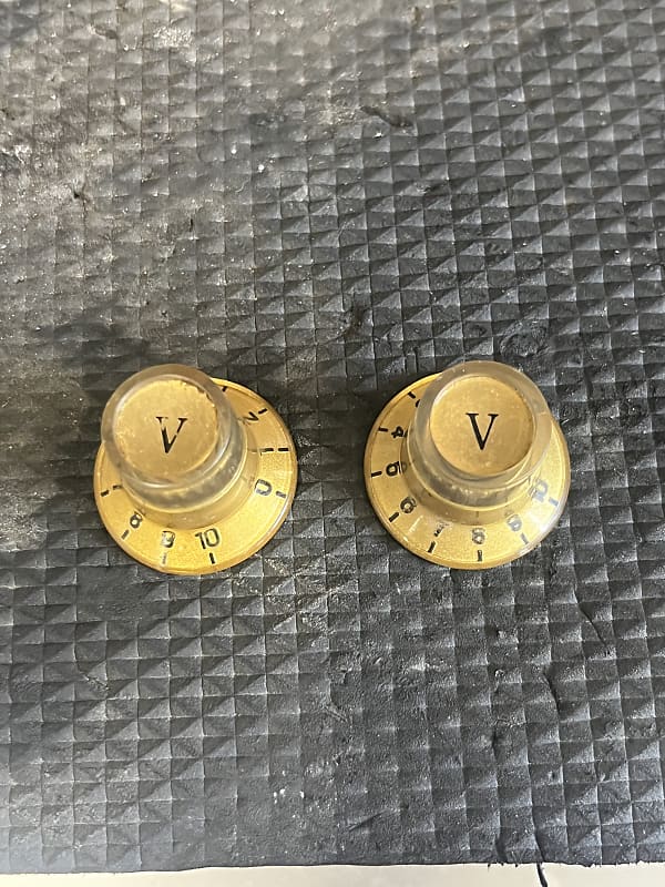 Univox Volume knob pair 1960s | Reverb