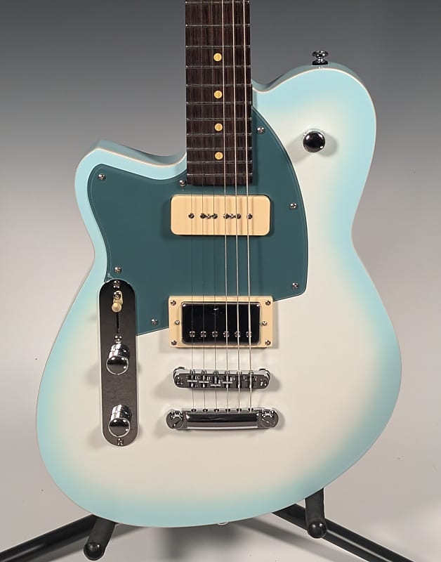 Reverend Left-Handed Double Agent OG, Chronic Blue Burst | Reverb