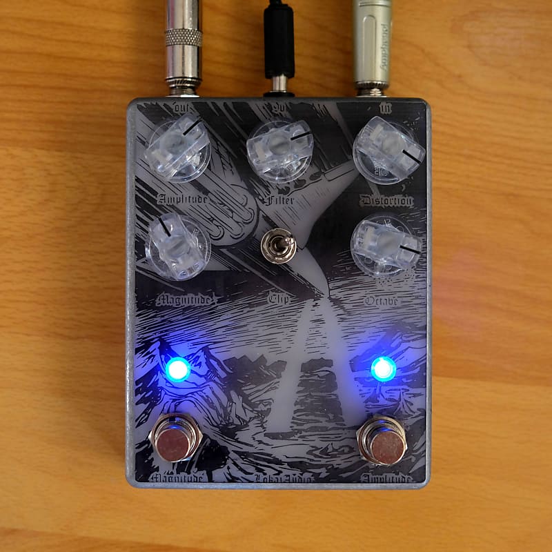 lokajaudio doom pedal handmade (white engraved acrylic) | Reverb