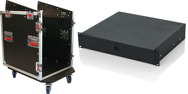 Gator GRW-DRWDF2 2U Standard Rack Drawer with Diced Foam | Reverb