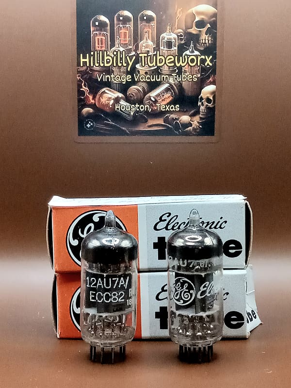 MATCHED PAIR OF OPEN BOX MULLARD(GE BRANDED) ECC82/12AU7A | Reverb