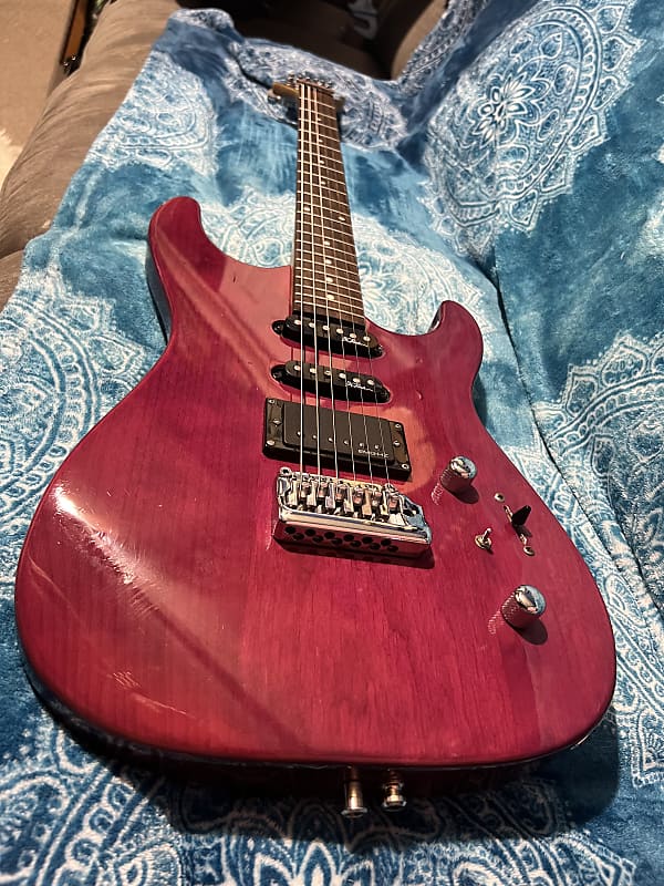 B.C. Rich Platinum Series ST 1980s? - Transparent red | Reverb